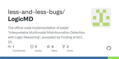 Github Less And Less Bugslogicmd The Offical Code Implementation Of Paper Interpretable