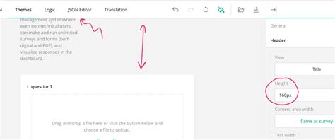 Use A Height Property Of Cover Like Min Height · Issue 7053 · Surveyjs