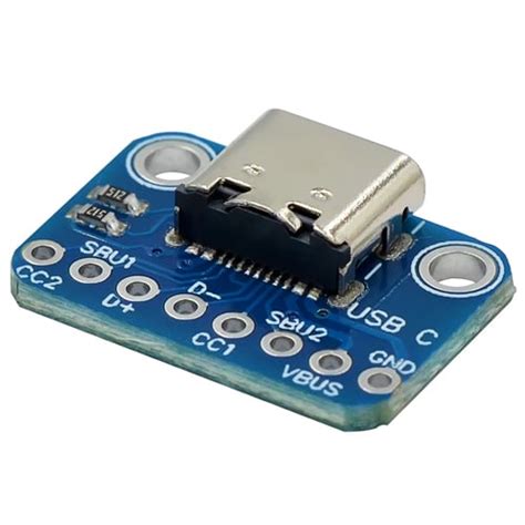 Usb C Breakout Board Horizontal Micro Robotics