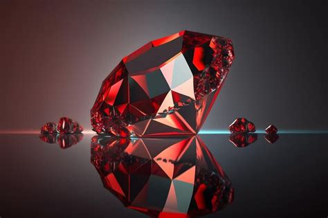 premium ai image ruby red on a dark background neural network ai