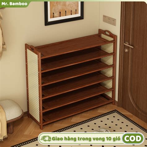 Giá để Giày 7 Tầng Bằng Gỗ Kệ Giày Gỗ Chắc Chắn Bền đẹp Thiết Kế đẹp