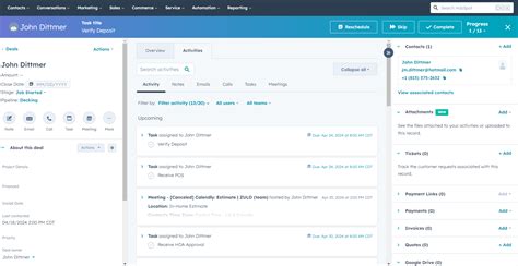 Solved Hubspot Community Task Lists Not Showing Associated Contact