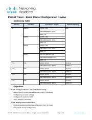 Basic Router Configuration Review Configure Devices Verify Course Hero