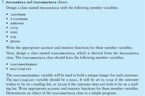 solved design a class named persondata with the following