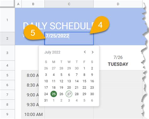 How To Make A Schedule In Google Sheets Spreadsheet Daddy