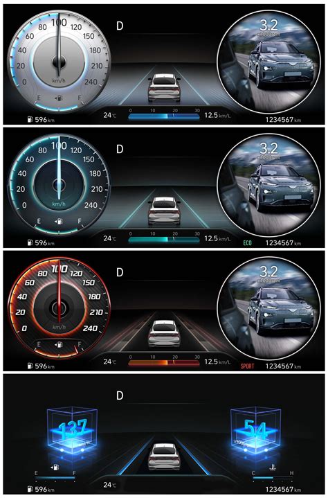 자동차 클러스터 현대기아 자동차 Hkmc 클러스터 Cn7 1025inch 그래픽 앱·모바일 디자인 포트폴리오 크몽