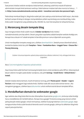 Cara Membuat Blog Menghasilkan Uang Panduan Blogger PDF