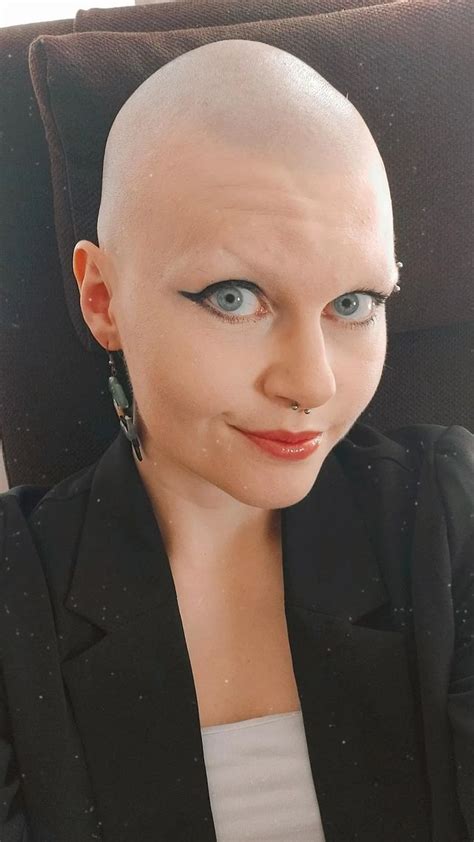 Stories • Instagram Bald Women Shaved Head Women Bald Girl