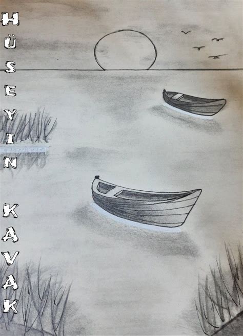 Karakalem Manzara Çİzİmlerİ Manzara Çizim