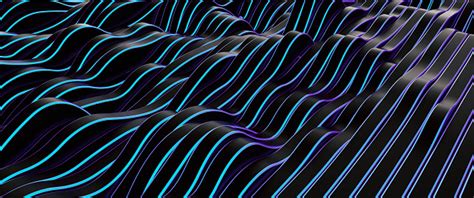 블랙 블루와 퍼플 네온 추상 현대 줄무늬 배경 3d 일러스트 0명에 대한 스톡 사진 및 기타 이미지 0명 3차원 형태 강단 Istock