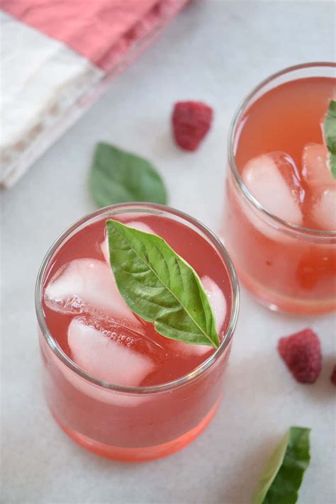 Basil Raspberry Cooler April Golightly