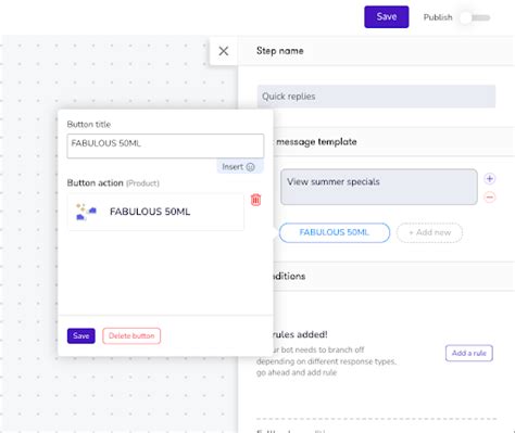 Bot Builder Linking Bots To Collections Products Live Chat Or Other