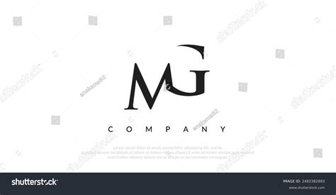 Initial Mg Logo Design Vector Stock Vector Royalty Free 2482382893