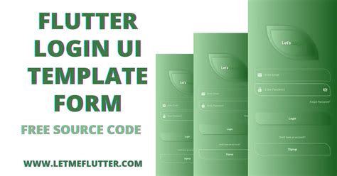 beautiful flutter login ui form template let me flutter