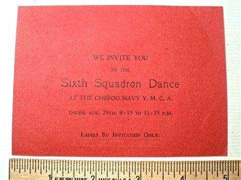 1930s China Chefoo Navy Ymca Sixth Squadron Dance Uss Black Hawk Orchestra 3775974632