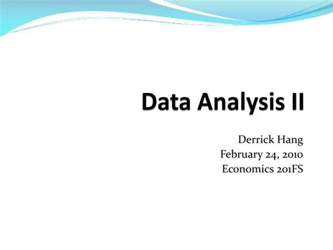 ppt data analysis ii powerpoint presentation free download id 2778233