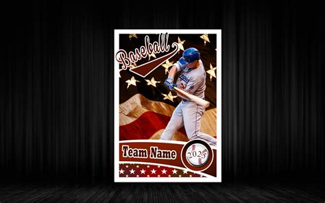 Artstation Baseball Sports Trading Card Photoshop Template
