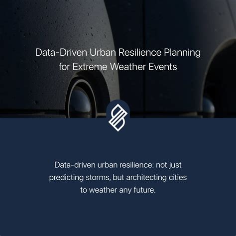 Data Driven Urban Resilience Planning For Extreme Weather Events → Scenario