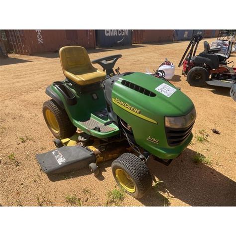 John Deere L130 Riding Lawn Mower Jm Wood Auction Company Inc