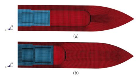 finite element models of the projectiles including the deceleration