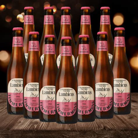 Timmermans Lambicus Strawberry Thyme Belgian Fruit Beer 330ml Bottles