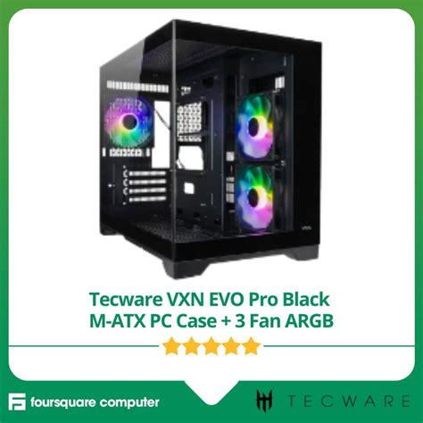 Jual Tecware Vxn Evo Pro Dual Chamber Pc Casing Case Micro Atx Tg 3x Fan Argb Shopee Indonesia