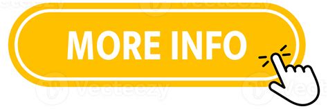 More Info Button With Pointer Clicking Web Button Finger Pressing