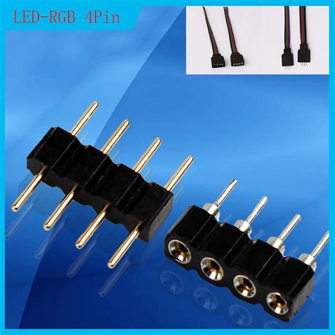 Led Strip Connector 4 Pin Female Buttonfiln