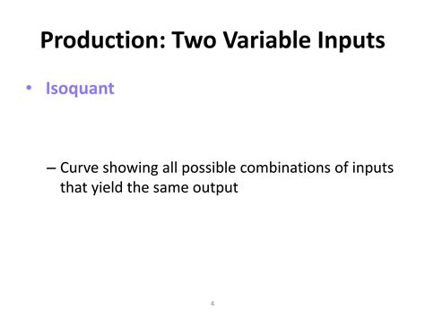 Lecture 8 Production Optimal Inputs Ppt