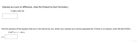 Solved Express As A Sum Or Difference Use The Chegg Com