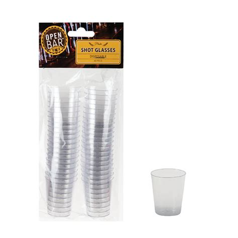Disposable Plastic Shot Glass 40 Pack Buy Online Biltong And