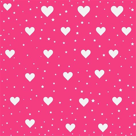 Premium Vector Vector Of Heart Pattern Cute Girly Background