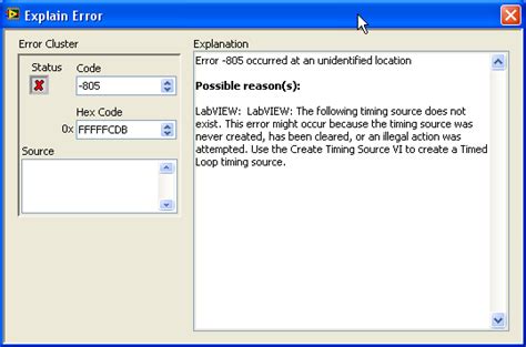 What Is Wrong With This Timed Loop Error Ni Community