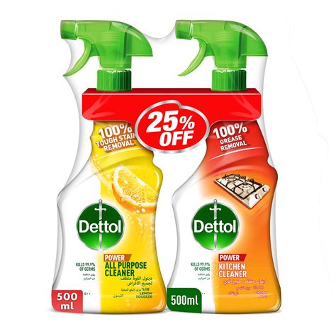 Buy Dettol Power Lemon Squeeze All Purpose Cleaner Liquid Spray 500ml