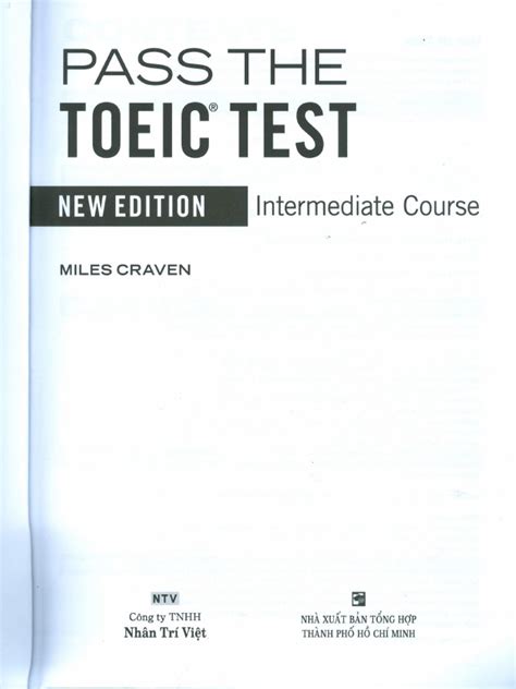 Pass The Toeic Test Intermediate Course Reading Grammar