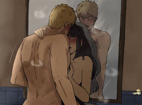 Rule 34 1boy 1boy1girl 1girls Blushed Curvy Female Hug Hyuuga Hinata