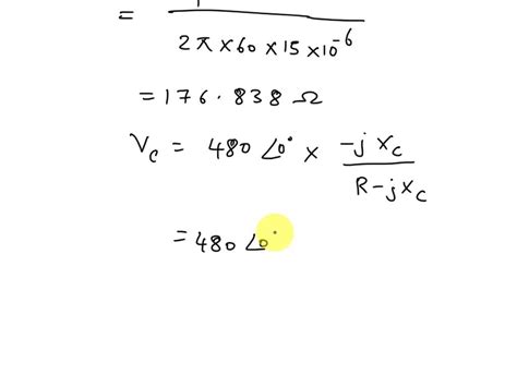 A 15 Î¼f Ac Capacitor Is Connected In Series With A 50 Î© Resistor The Capacitor Has A Voltage