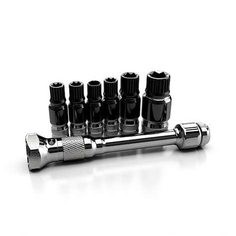 Premium Photo Socket Set With White Background Isolated
