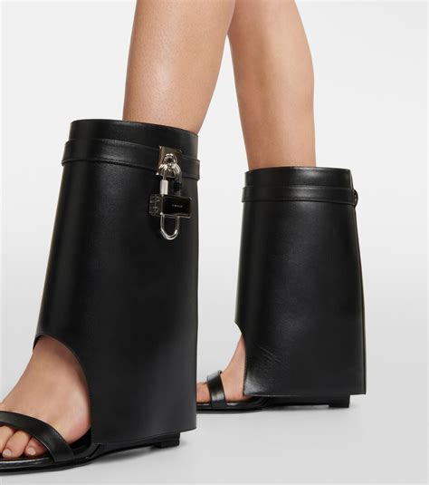 Givenchy Shark Lock Leather Sandals Givenchy
