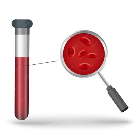 벡터 일러스트 레이 션의 의료 실험실에서 테스트 튜브 분석 프리미엄 벡터