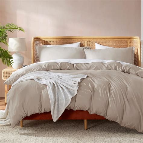 Nestl Linen Duvet Cover Queen Size Soft Double Brushed