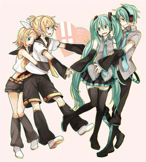 Couple Mikuo Len Y Miku Fotos De Hatsune Miku