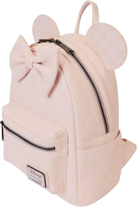 Loungefly Minnie Mouse Checkered Texture Mini Backpack