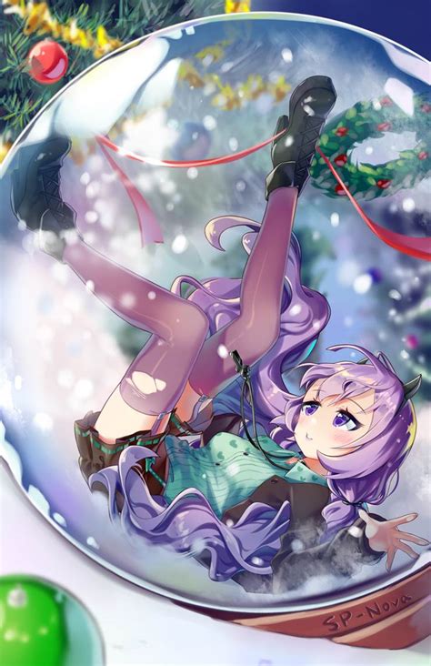 SecretSanta2017 HannonSanDark 插画师NovaReeee的雪花玻璃球插画图片 BoBoPic
