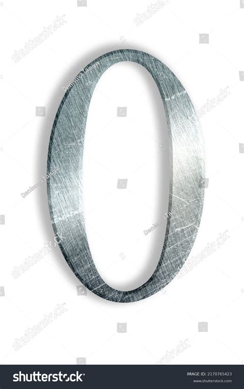 One Digit Chrome Cast Alphabet Set Stock Illustration Shutterstock