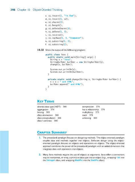 Introduction To Java Programming Notes 71 398 Chapter 10 Object