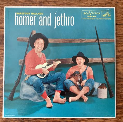 Homer And Jethro Barefoot Ballads Mono Vinyl Lp 1957 Rca Victor