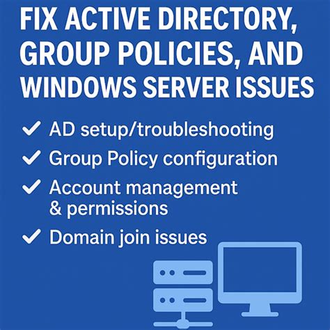 Fix Active Directory Group Policies And Windows Server Issues By Meitexpert Fiverr
