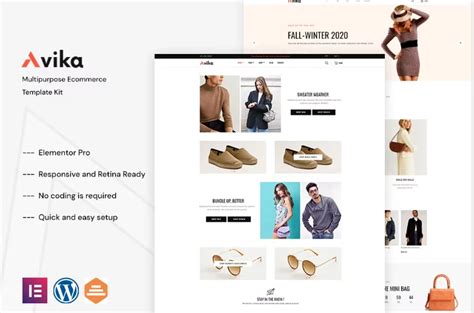 Avika Multipurpose Ecommerce Elementor Pro Template Kit Wp Themes And Plugins