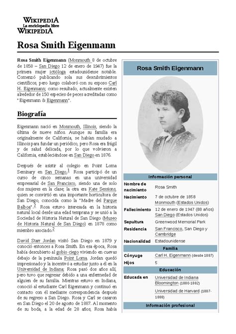 Rosa Smith Eigenmann Apuntes Rosa Smith Eigenmann Información